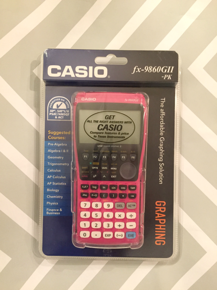 Graduation Gift Idea: The Hot Pink Casio Graphing Calculator