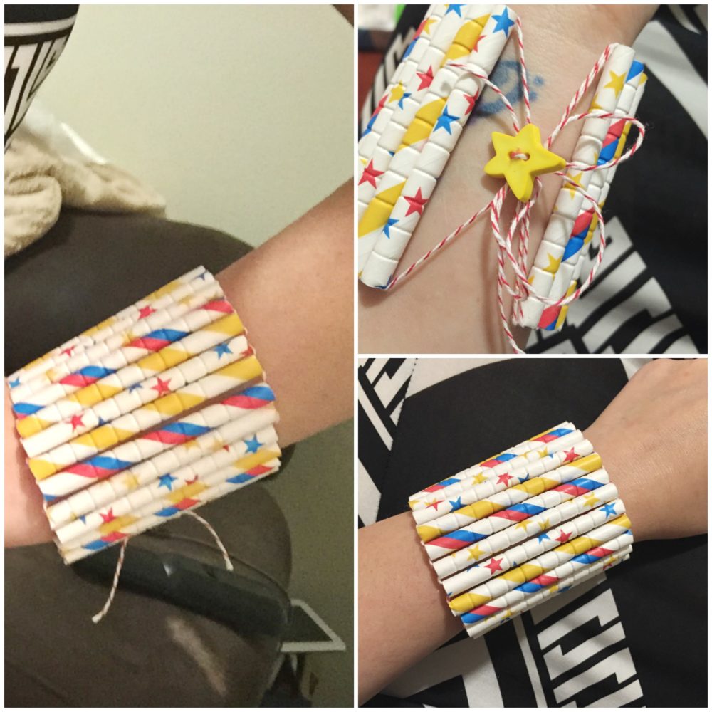 DIY Paper Straw Bracelets - But First, Joy