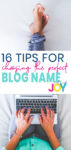 How to Choose the Perfect Blog Name – 16 tips, tricks, and secrets.