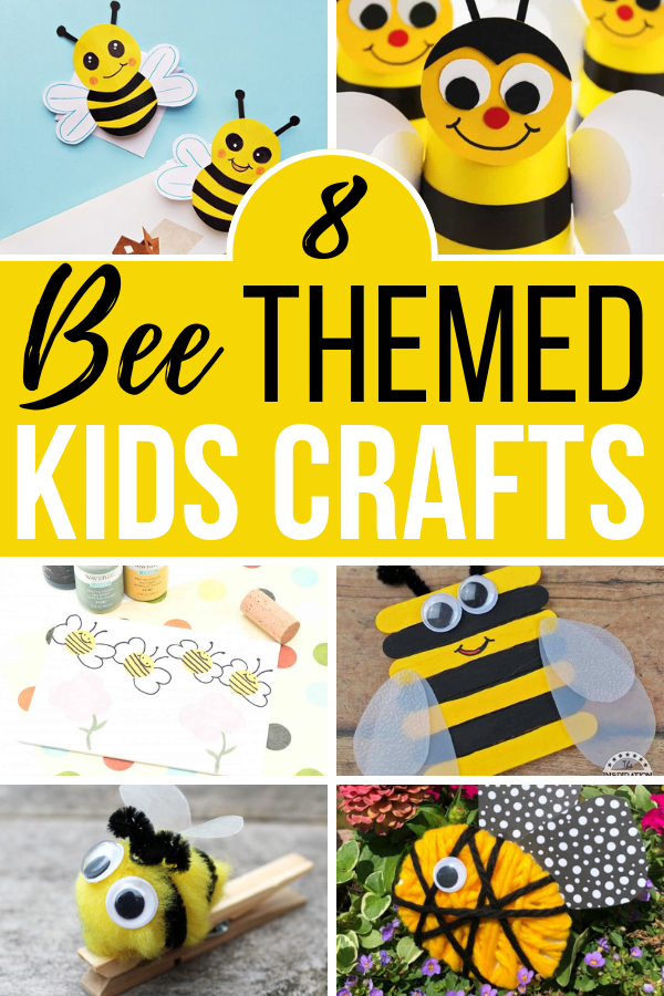 8 Cute Bee Themed Crafts for Little Kids - But First, Joy