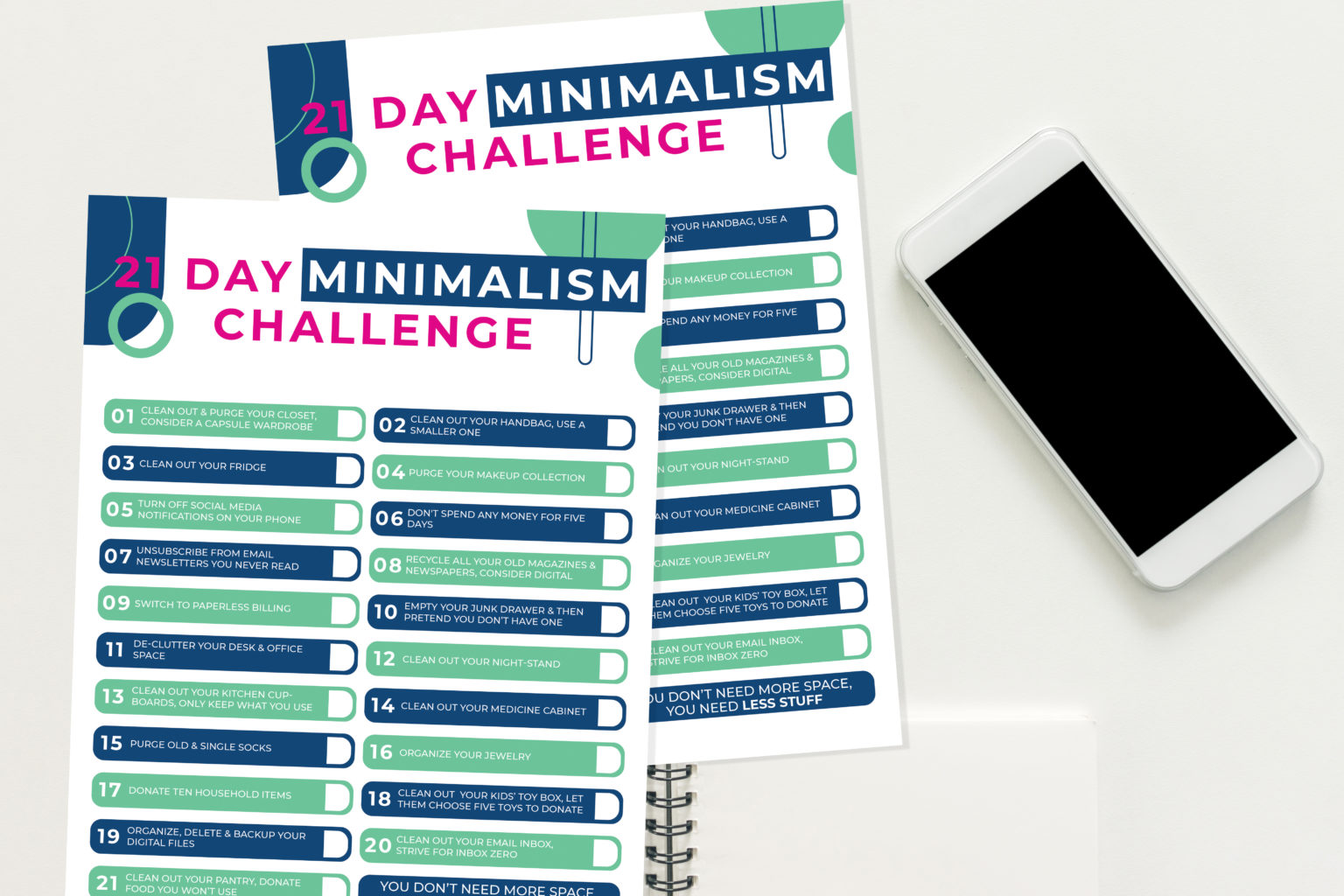 21 Day Minimalism Challenge (Free Printable Checklist) - But First, Joy