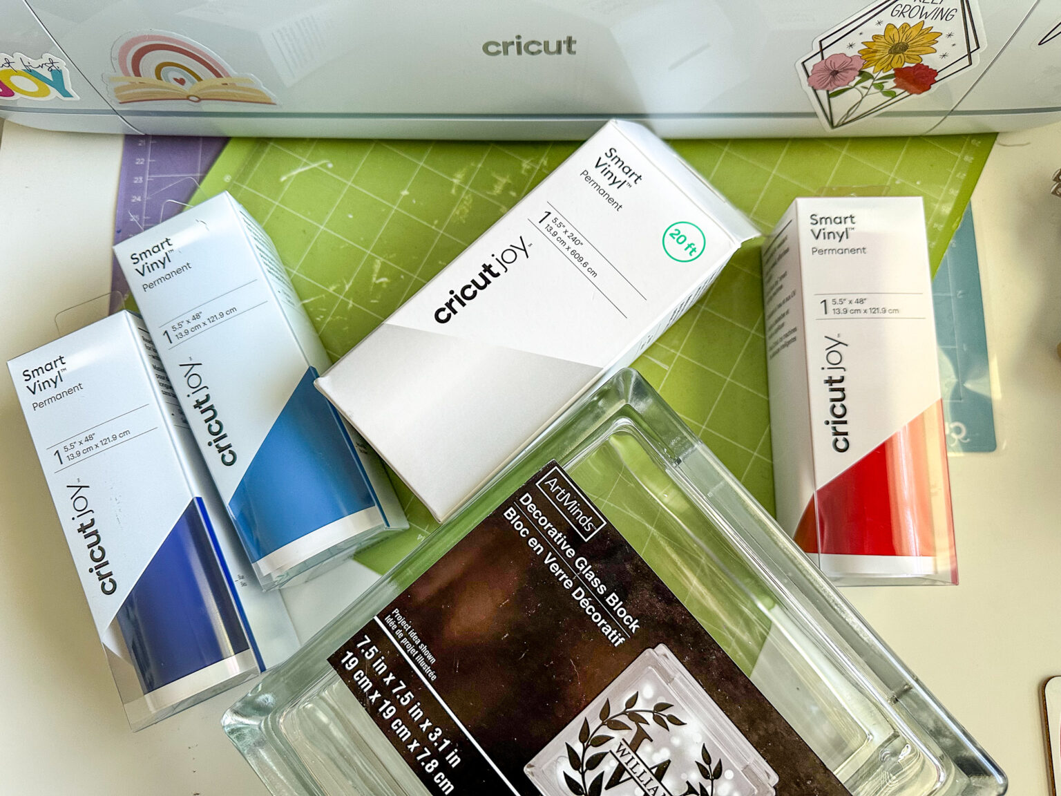 DIY Cricut Teacher Gift: Lighthouse Glass Block - But First, Joy