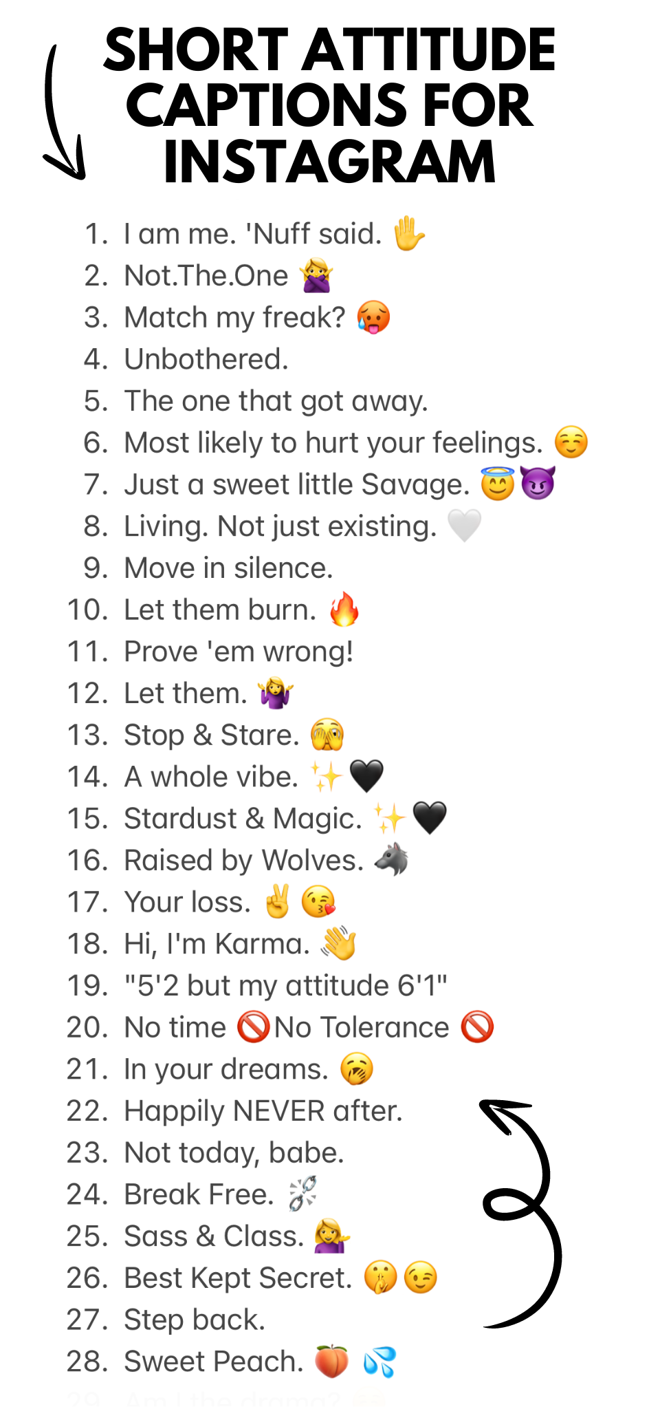 95 Attitude Instagram Captions That'll Leave Them Wanting More