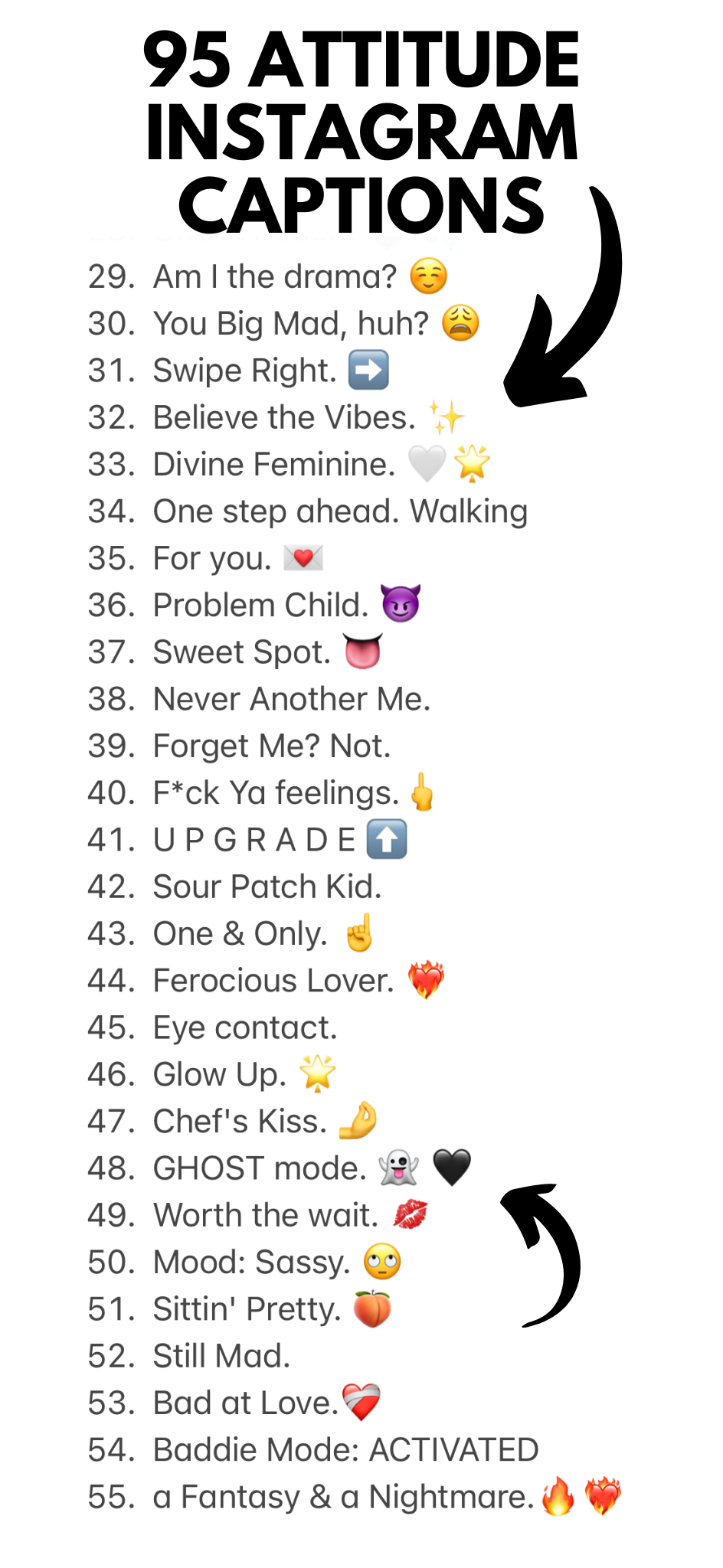95 Attitude Instagram Captions That ll Leave Them Wanting More