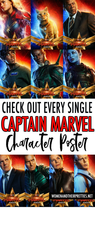 These NEW Captain Marvel character posters are EVERYTHING! - But First, Joy